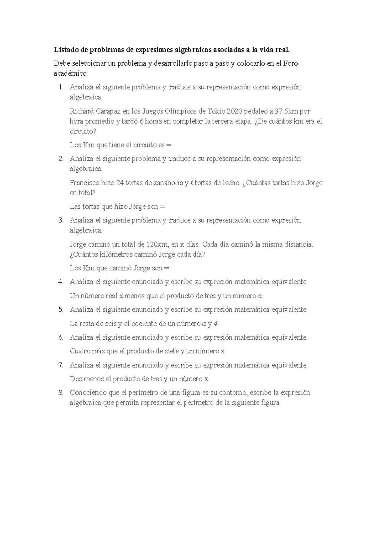 Problemas Álgebra abbi0 fundamentos matemáticos - Listado de problemas ...