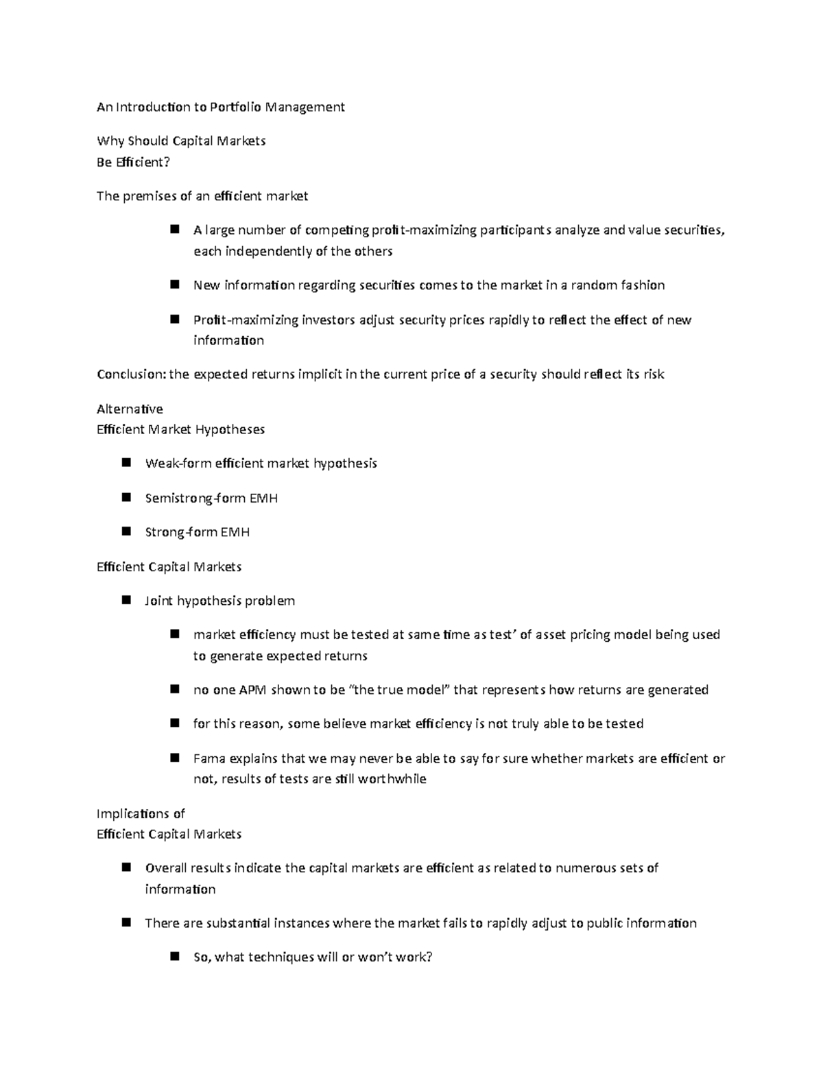 An Introduction to Portfolio Management - Your portfolio includes all ...