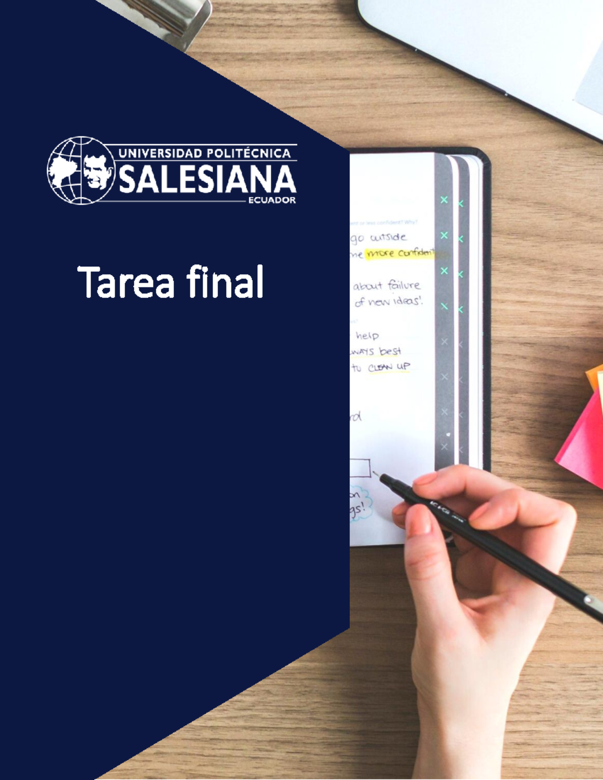 deber final estadistica - Tarea final Universidad Politécnica Salesiana Actividades Nombre ...