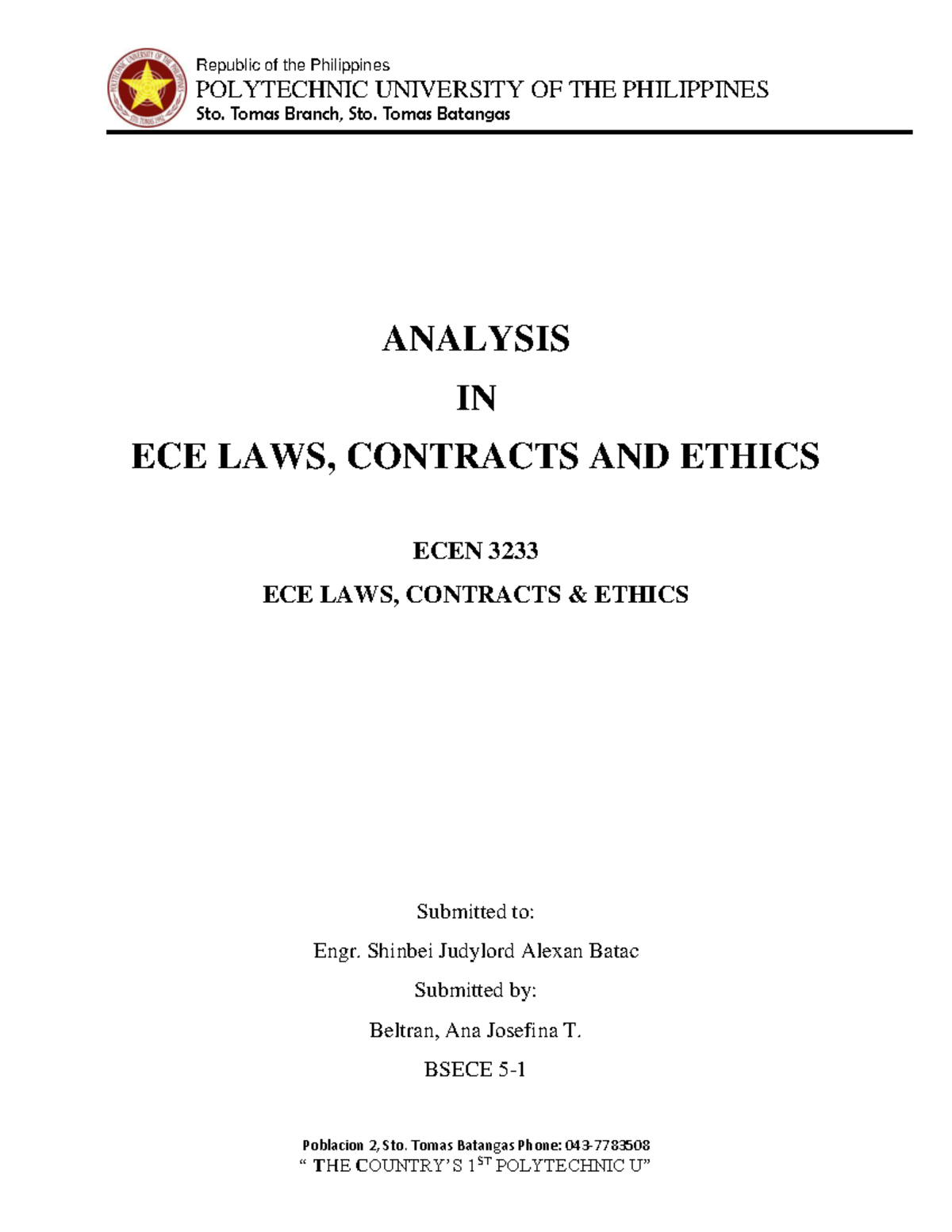 Pdfcookie Case digests examples - POLYTECHNIC UNIVERSITY OF THE ...