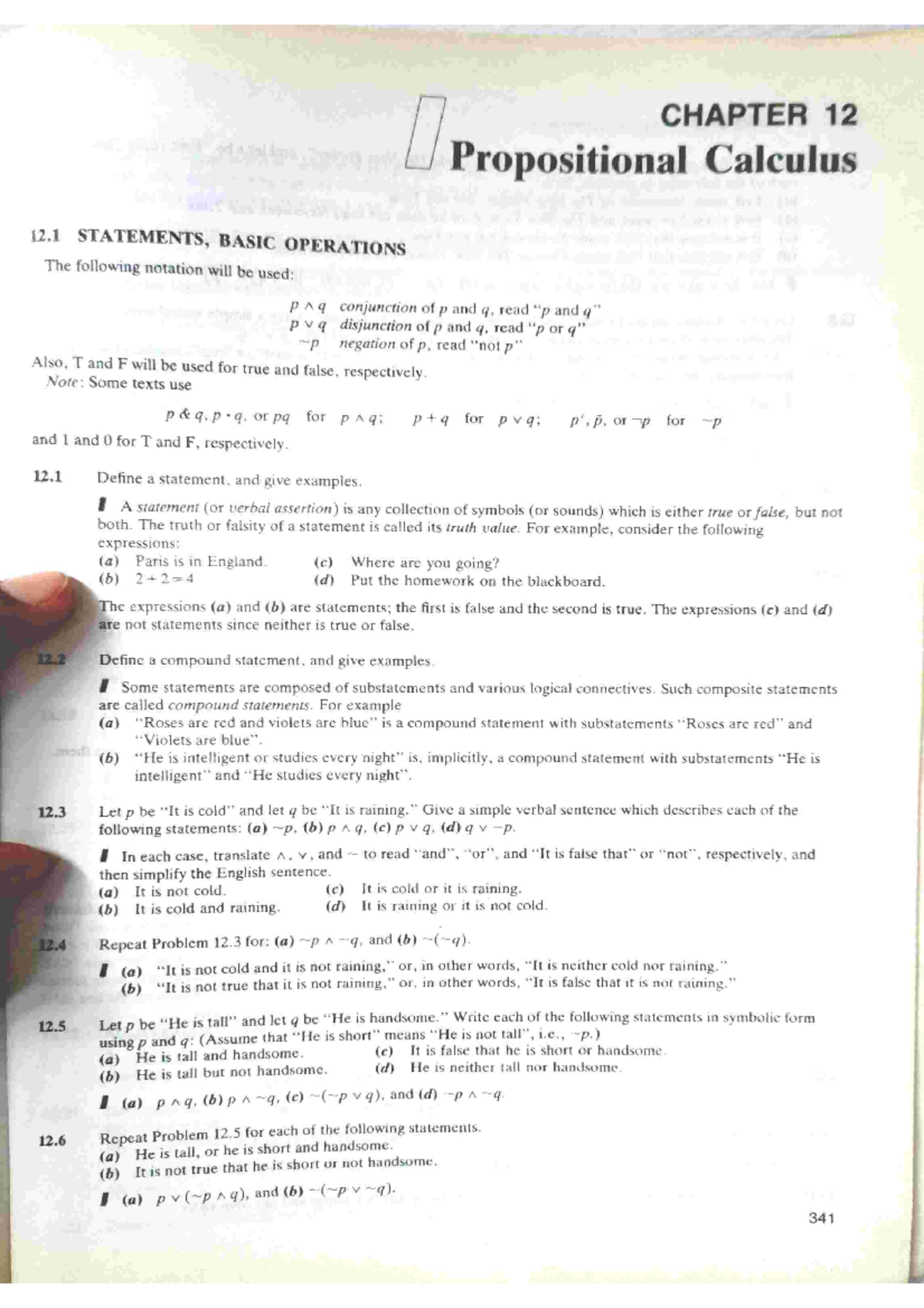 Propositional logic - This is a very good study material - Basic Statistics - Studocu