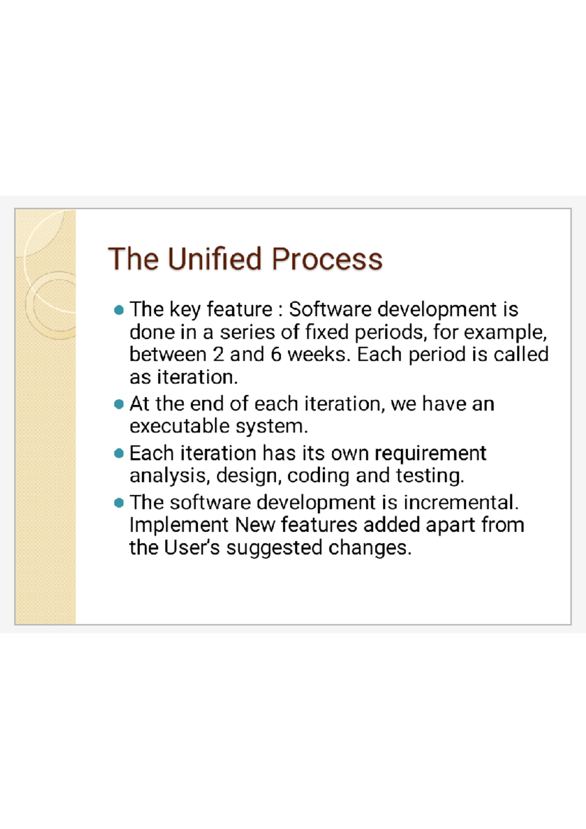 Unified process - Object-Oriented Programming - Studocu