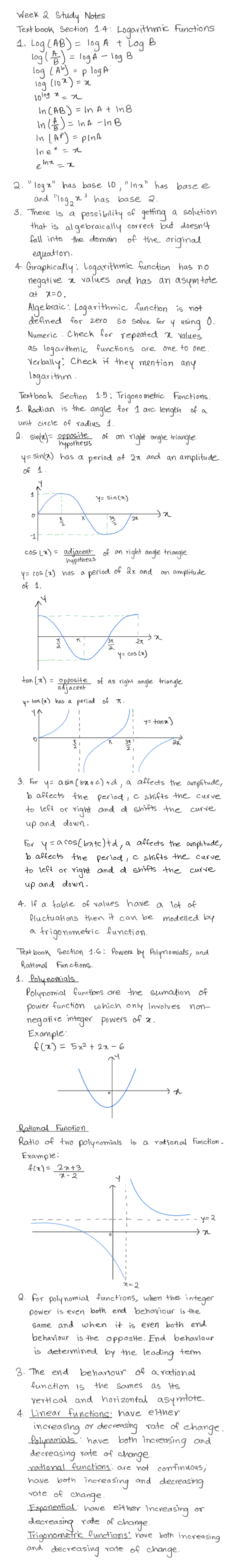 Week 2 study notes - Mat135H1 - Studocu