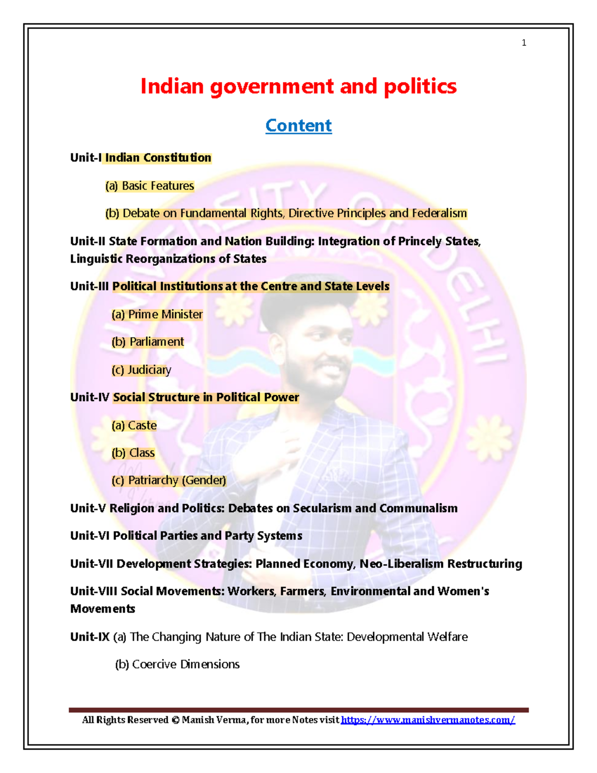 Indian government and politics (English) - Indian government and ...