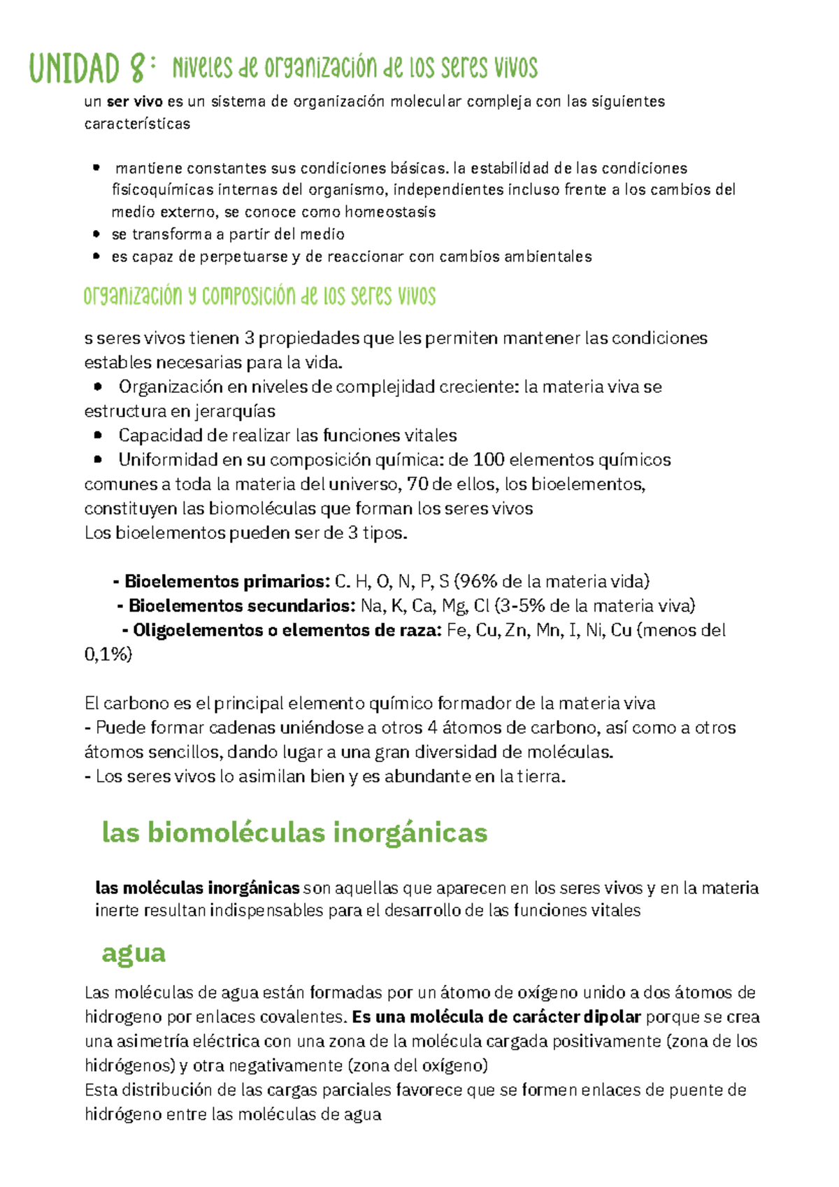 Los seres vivos tienen 3 propiedades que les permiten mantener las ...