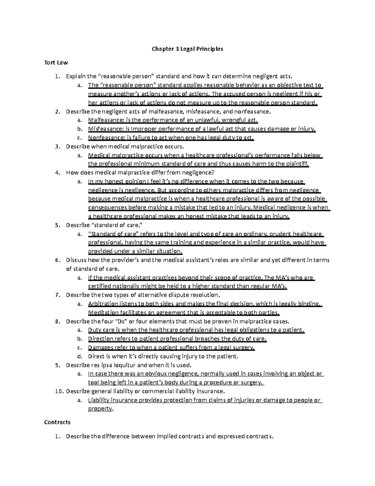 Week 2 Chapter 3 Legal Principles MOA110 3 - Chapter 3 Legal Principles ...