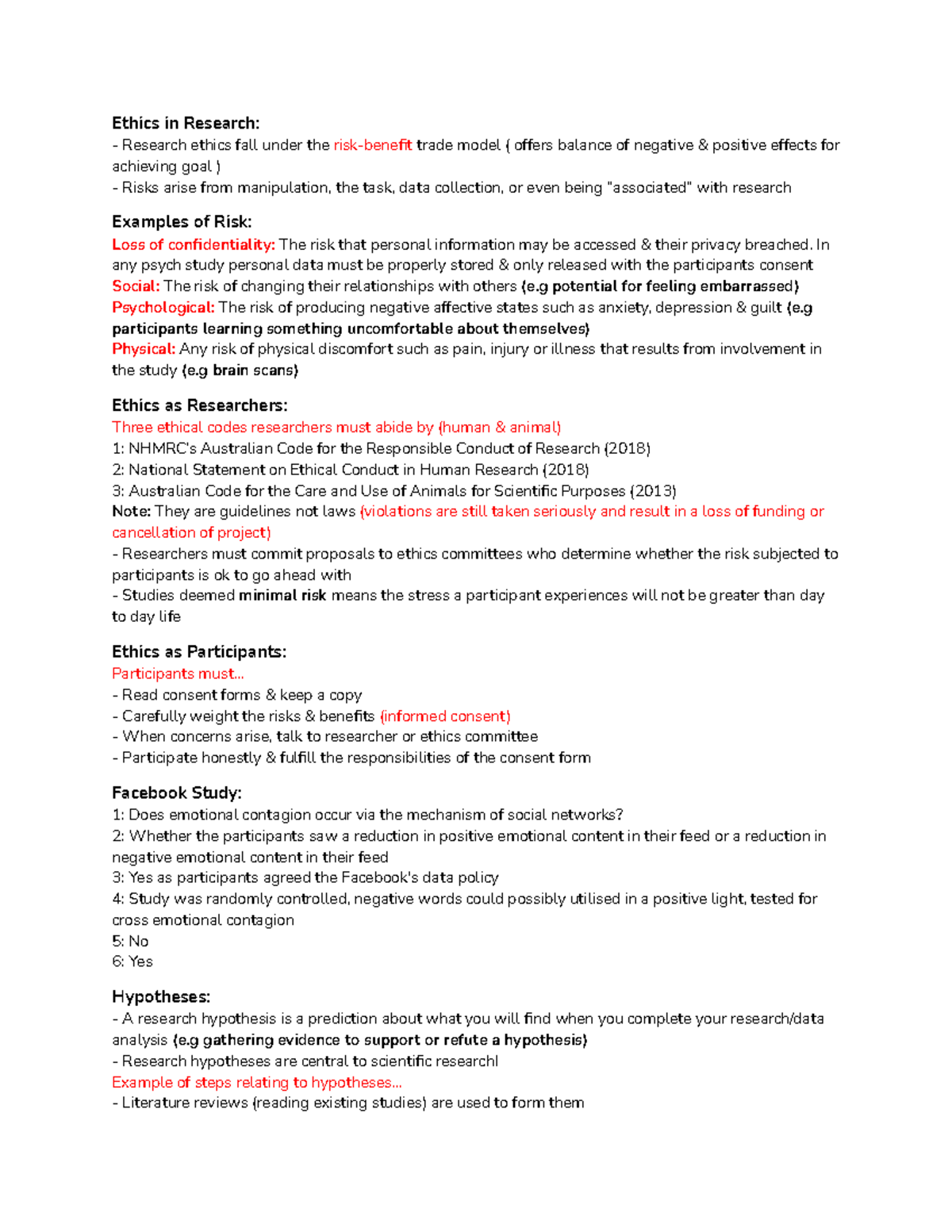 Week 3 Ethics & Research + Scientific Method & Background for Research ...
