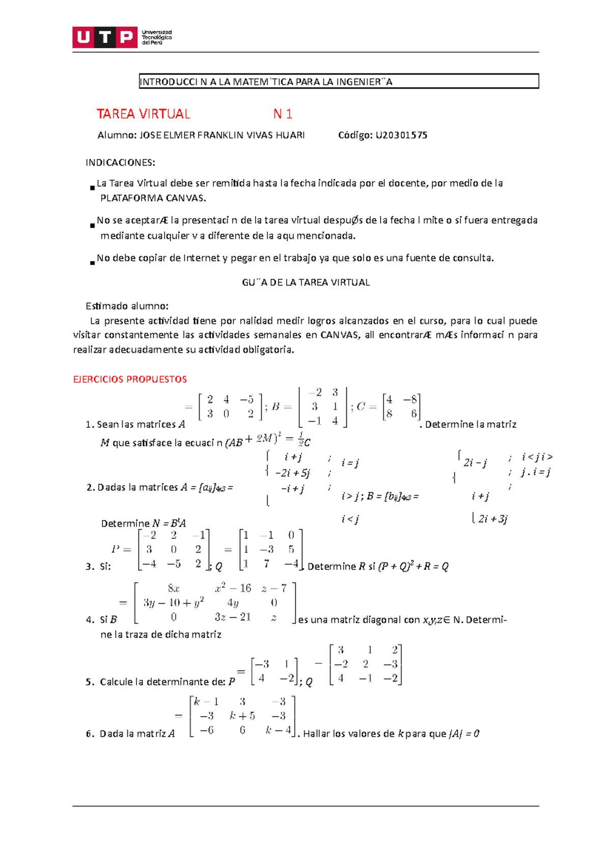 S01.s2 - Resolver ejercicios Vivas Huari - INTRODUCCI N A LA MATEM`TICA PARA LA INGENIER ̋A ...