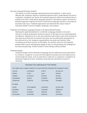 Chapter 8 - Dr. Chapman - Chapter 8 (3) Communications disorders across ...