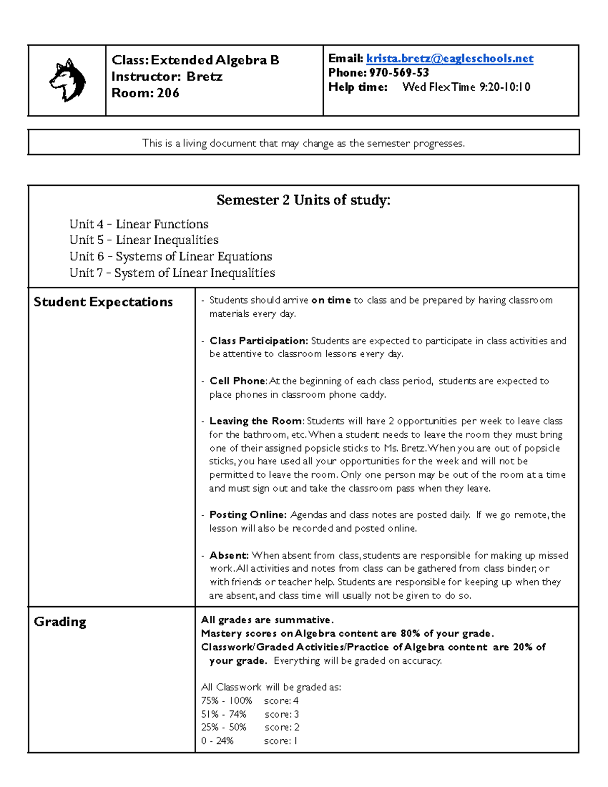 Spring 2022 Extended Algebra B - Class: Extended Algebra B Instructor ...
