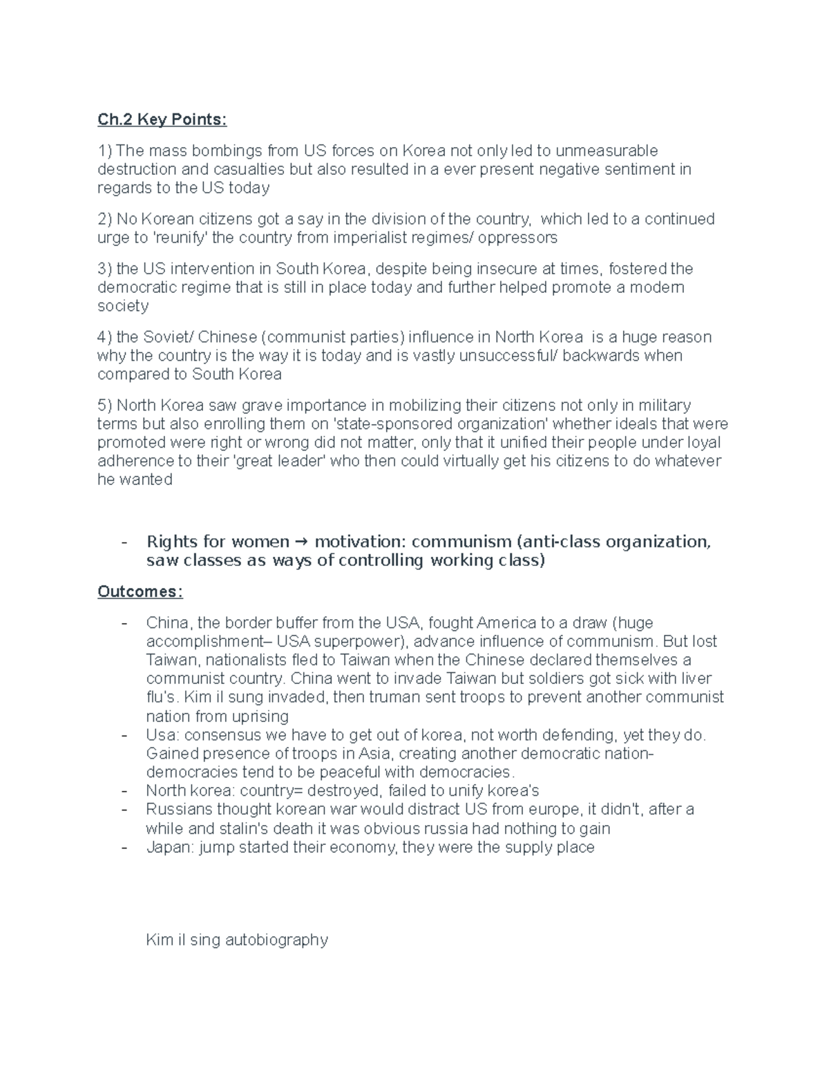 Ch.2 key points - notes on chapter 2 reading - Ch Key Points: The mass ...