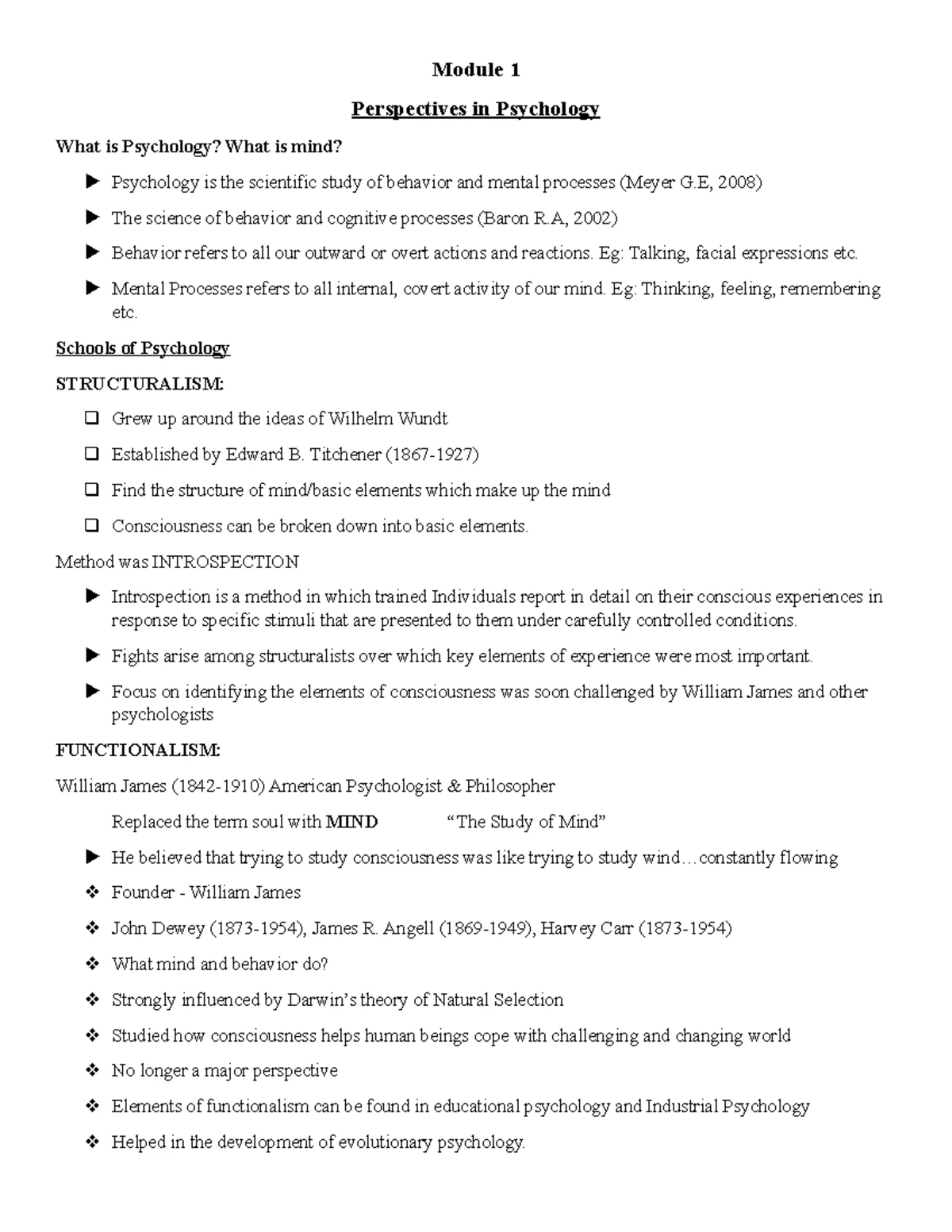 Module 2 - Psychology notes - MODULE 2 THE SCIENCE OF PSYCHOLOGY ...