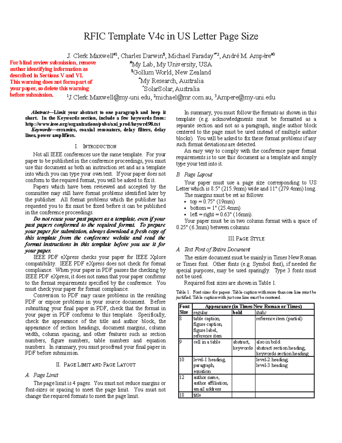 RFIC Paper WORD Template Letter - RFIC Template V4c in US Letter Page ...