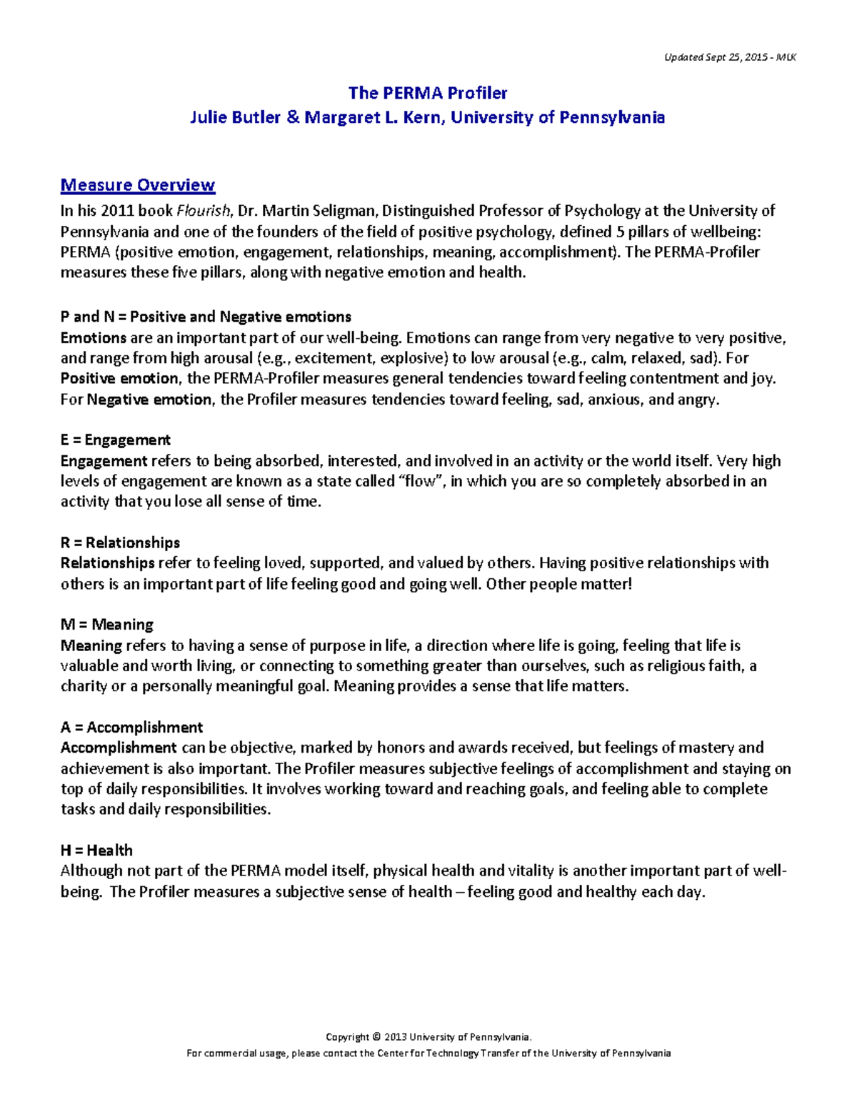 The perma-profiler 092515 - Copyright © 2013 University of Pennsylvania ...