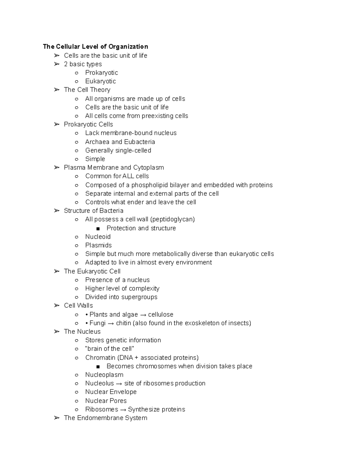 Intro to Biology Chap. 3 Cell Structure and Function - The Cellular ...