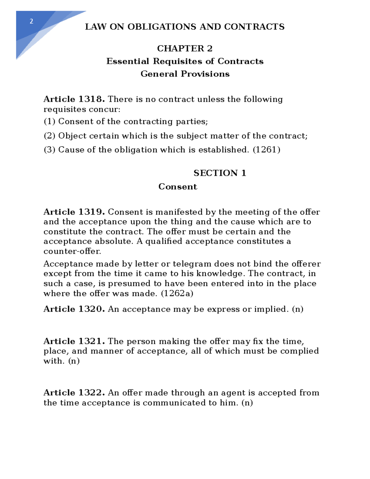 Module 6 Essential Requisites OF Contracts Codals - LAW ON OBLIGATIONS ...