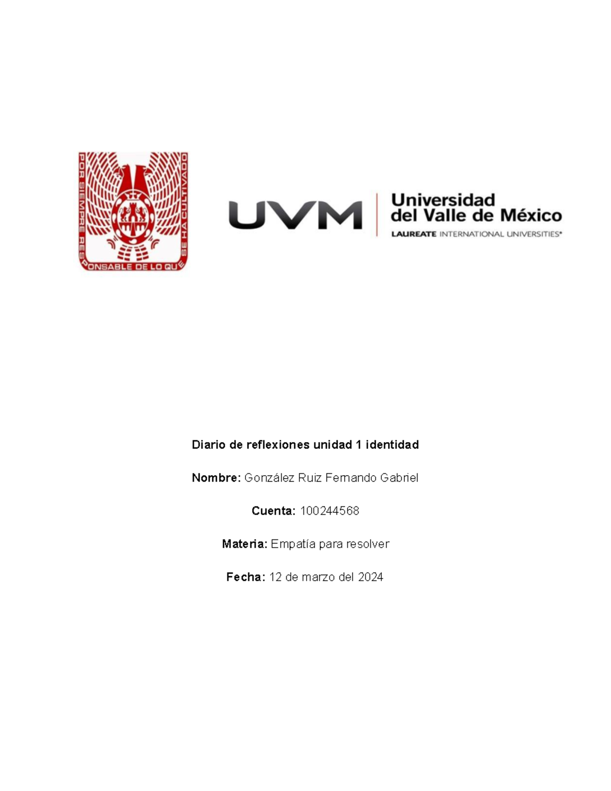 Diario de reflexiones unidad 1 - ¿Has atravesado alguna vez un momento en tu vida tan doloroso y ...