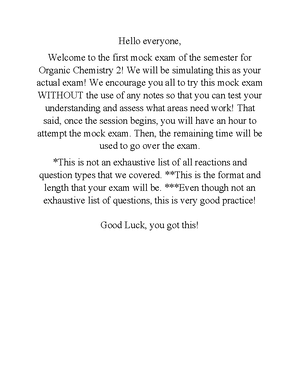 Organic Chemistry II - Lecture notes - Organic Chemistry II CHEM 2041 ...