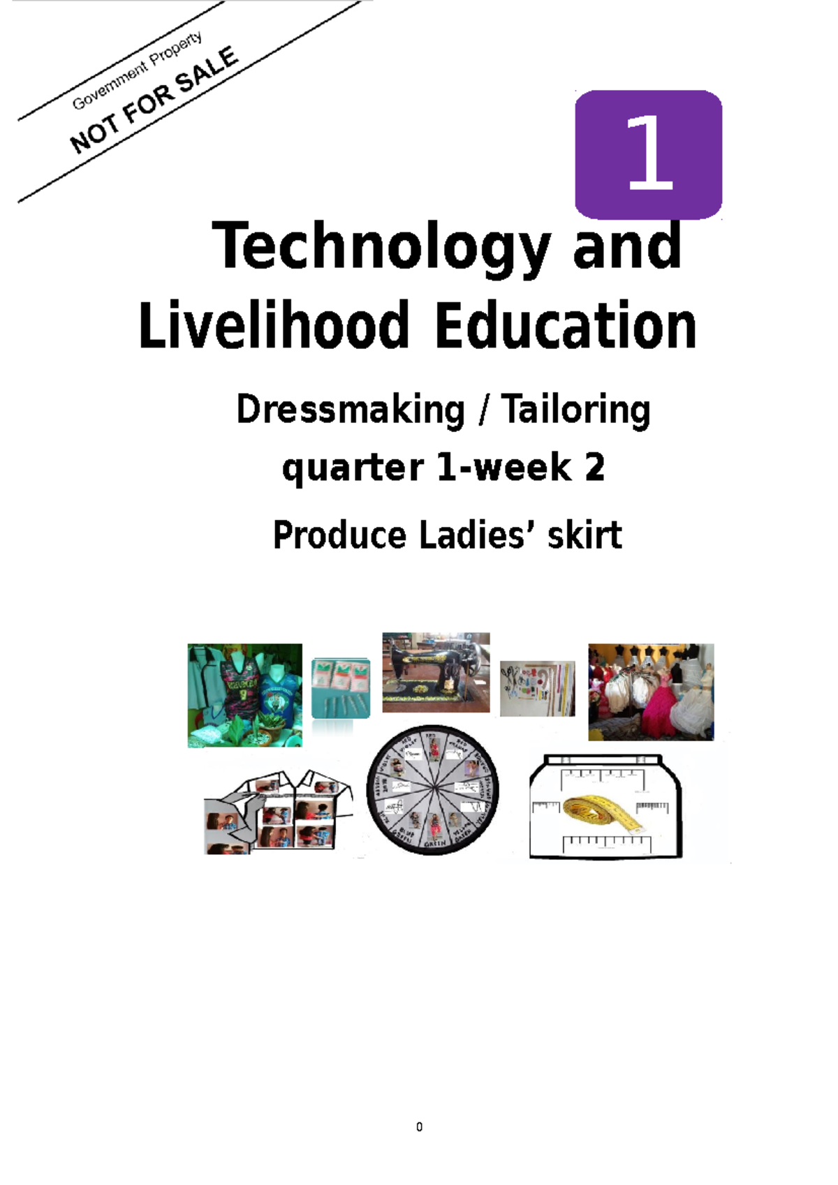 Technology and Livelihood Education- Dressmaking week2 - Technology and Livelihood Education ...