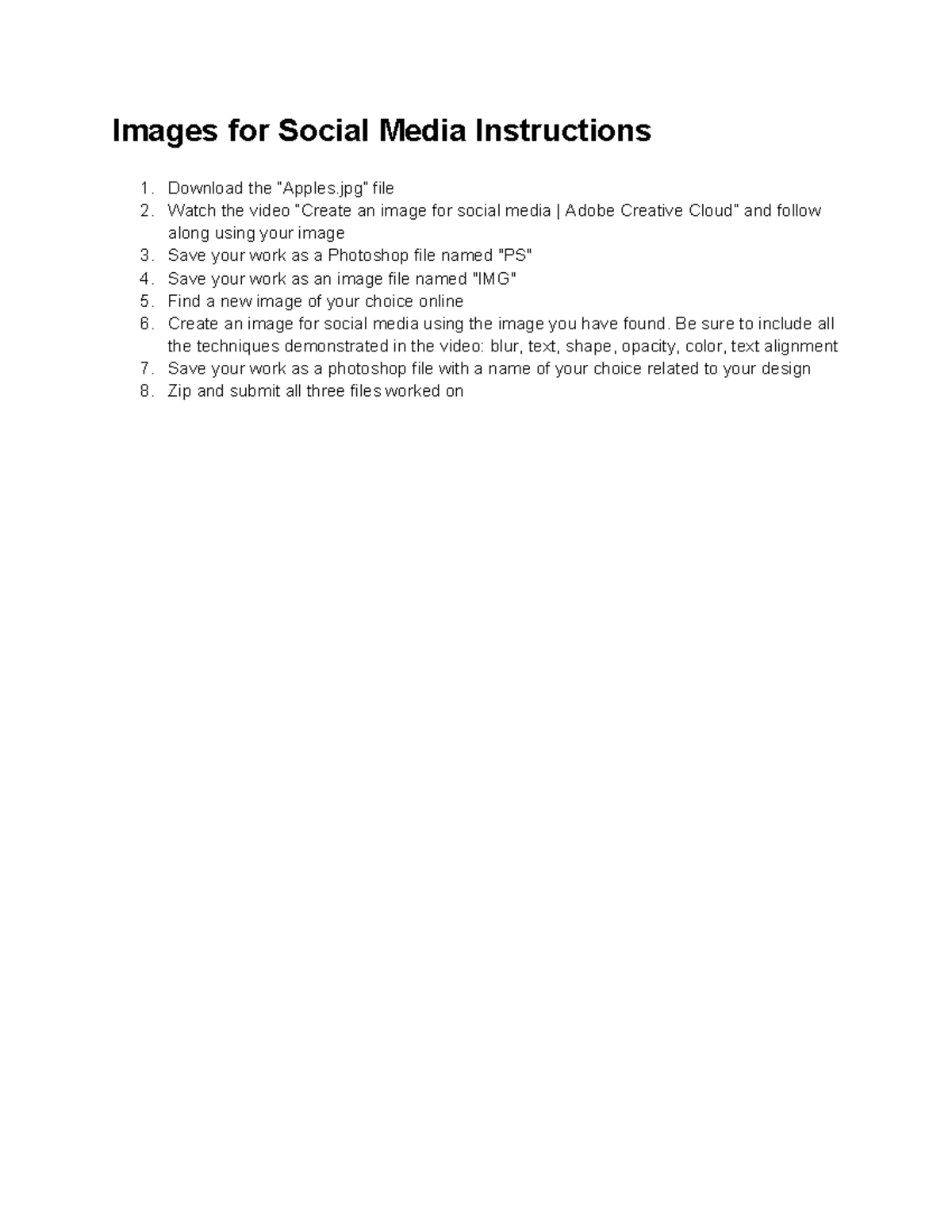 Images for Social Media Instructions - Download the “Apples” file 2 ...