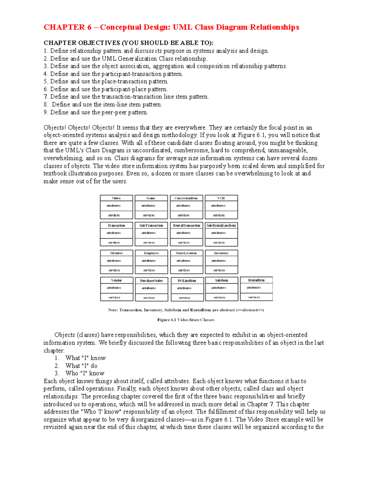 Ch06 UML Class Diagram Relationships - CHAPTER 6 – Conceptual Design ...