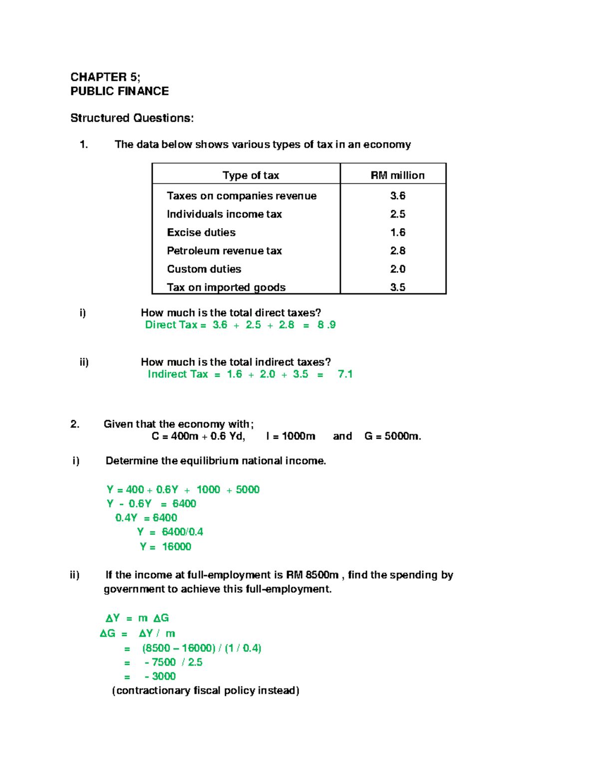 Answers Chapter 5 public finance QTP structured Q 2021 - CHAPTER 5 ...