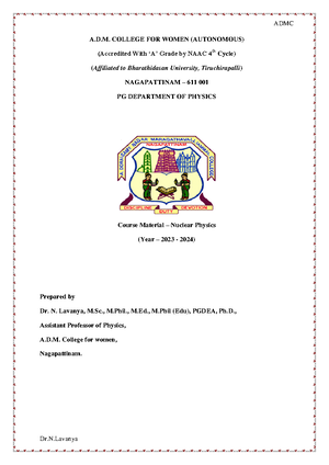 B-Sc-Physics - B. Sc. PHYSICS SYLLABUS FROM THE ACADEMIC YEAR 2023 ...