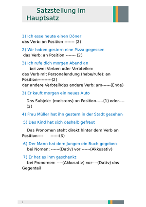 Unregelmäßige Verben - Test - Infinitiv Präsens Präteritum Patizip II ...