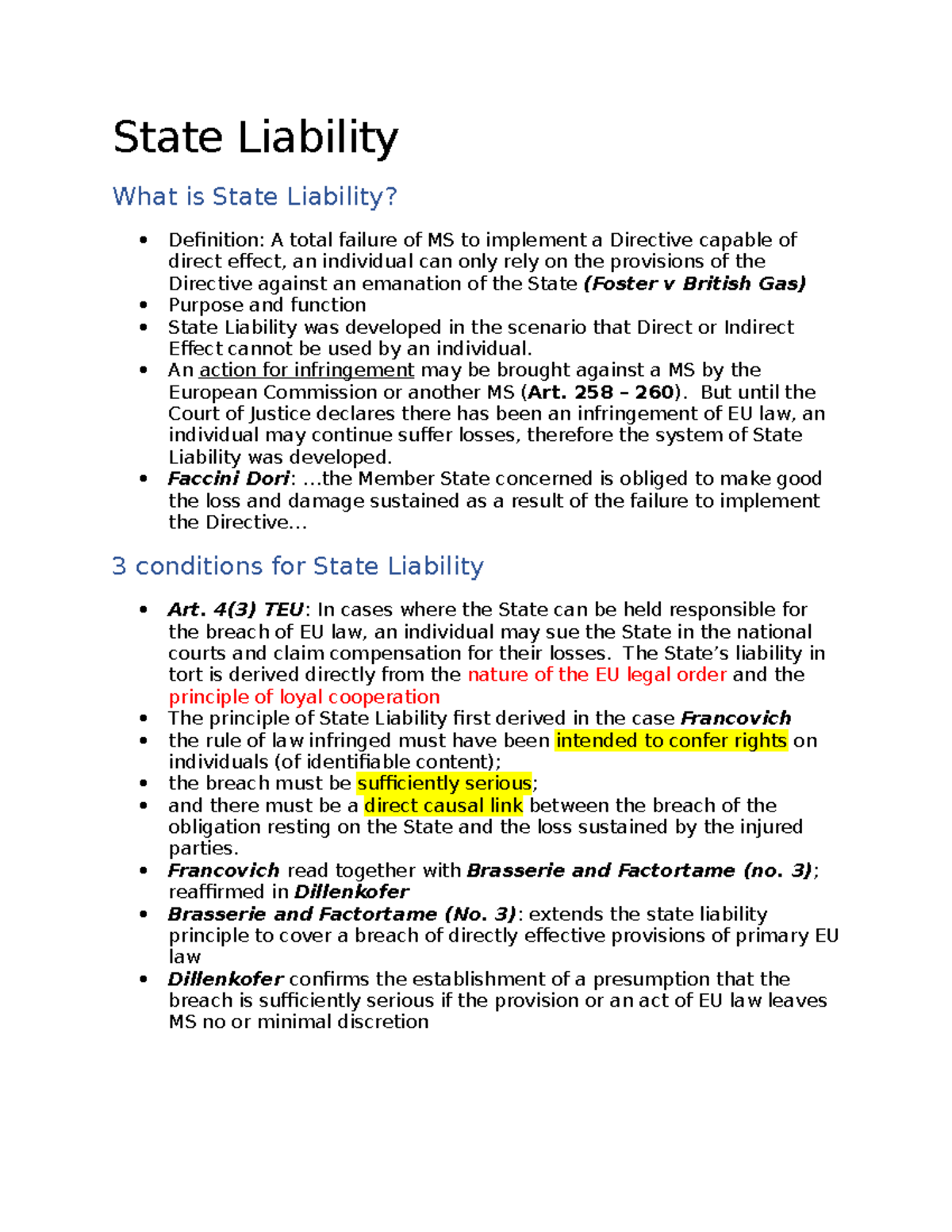State Liability notes - State Liability What is State Liability ...