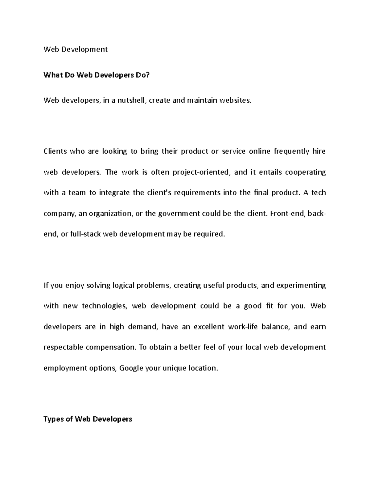 Web Development 1 - This file contains notes about NoSQL - Web ...