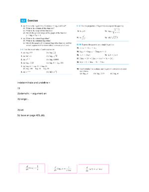 Formula Sheets Differential Calculus - Studocu
