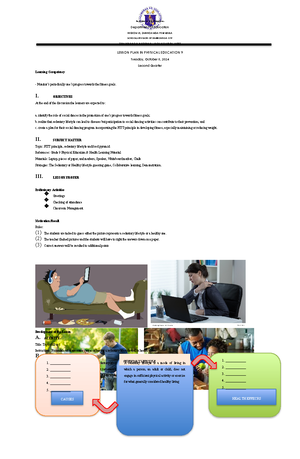 Bandahala, Giokhoon BPED 3 Lesson PLAN - PED 116 Curriculum and ...