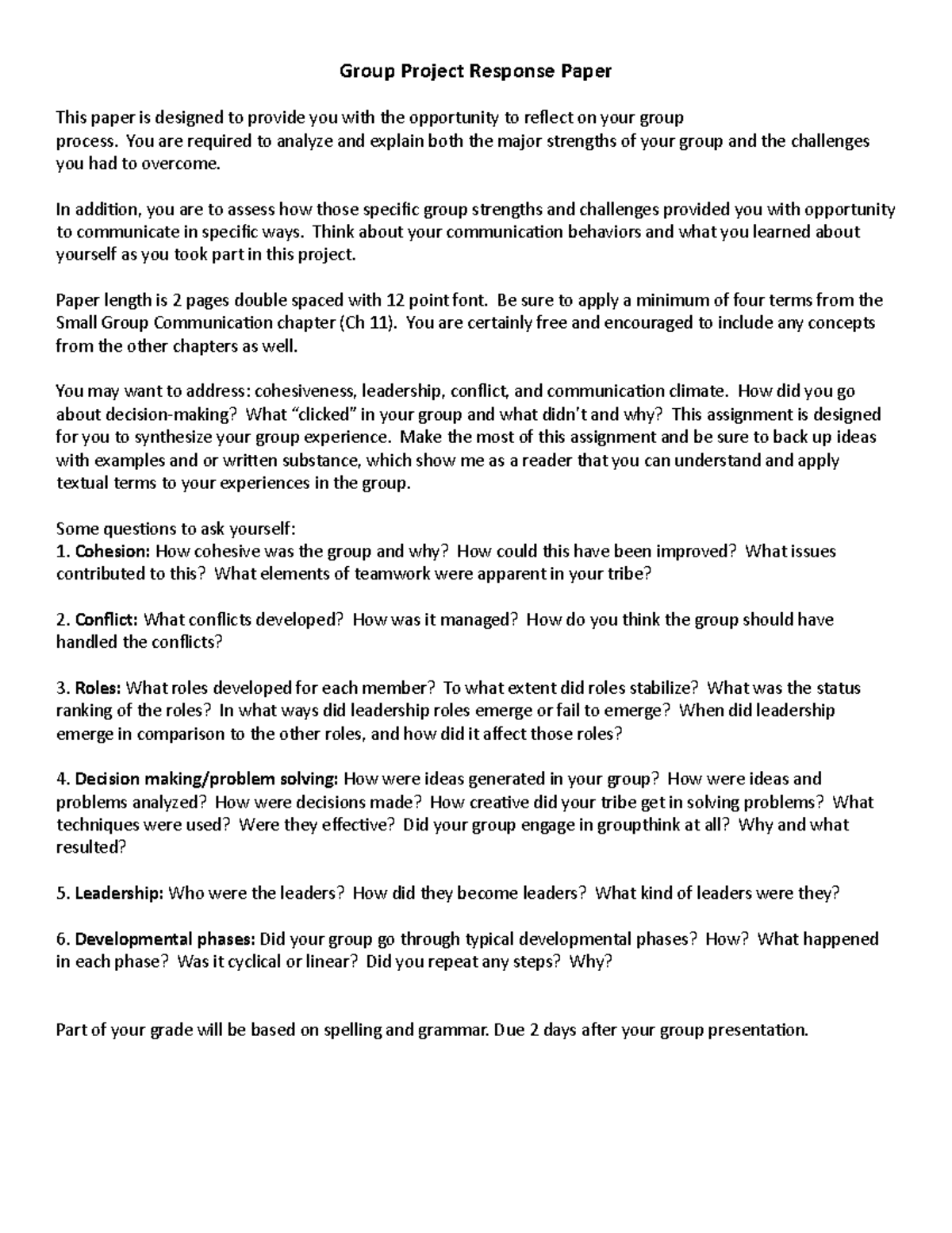 Group+Project+Response+Paper - Group Project Response Paper This paper ...