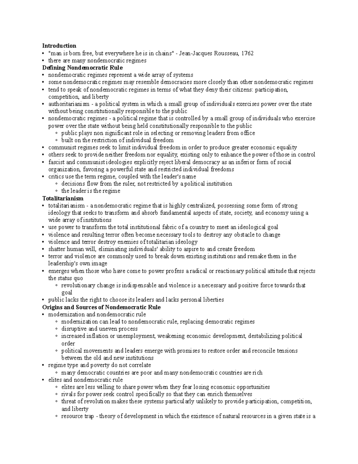 Essentials of Comparative Politics, Chapter 6 - Nondemocratic Regimes ...