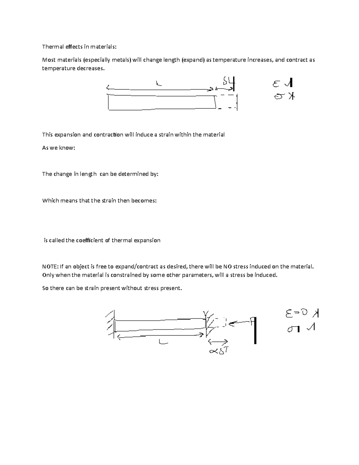 Thermal effects in materials - This expansion and contraction will ...