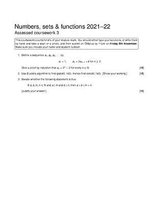 Exercise Sheet 3 - Questions - Numbers, Sets and Functions – 2017/18 ...