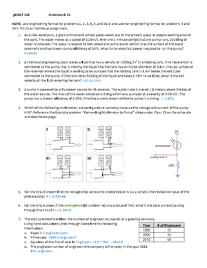 Homeowrk 4 - This is the fourth homework - 1. Problem 1 a. Given i. 6V ...