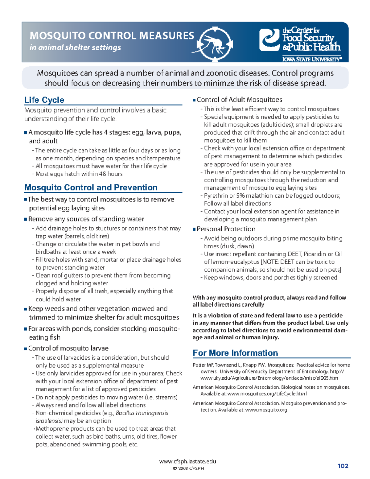 Mosquito Control Measures - 102 Life Cycle Mosquito prevention and ...