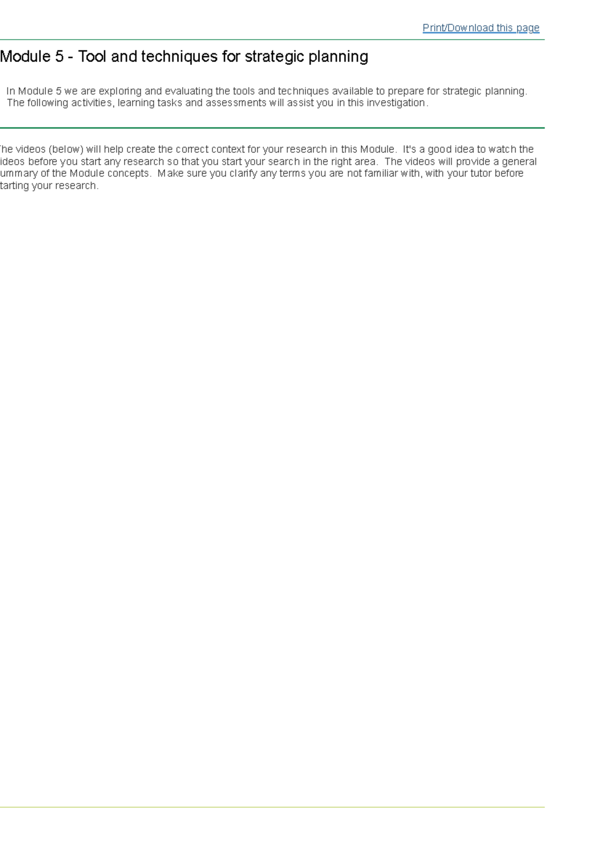 Module 5 Activities - KIT708 ICT Systems Strategy and Management ...