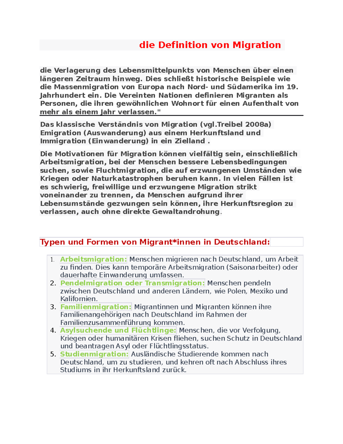 Die Definition von Migration - die Definition von Migration die ...