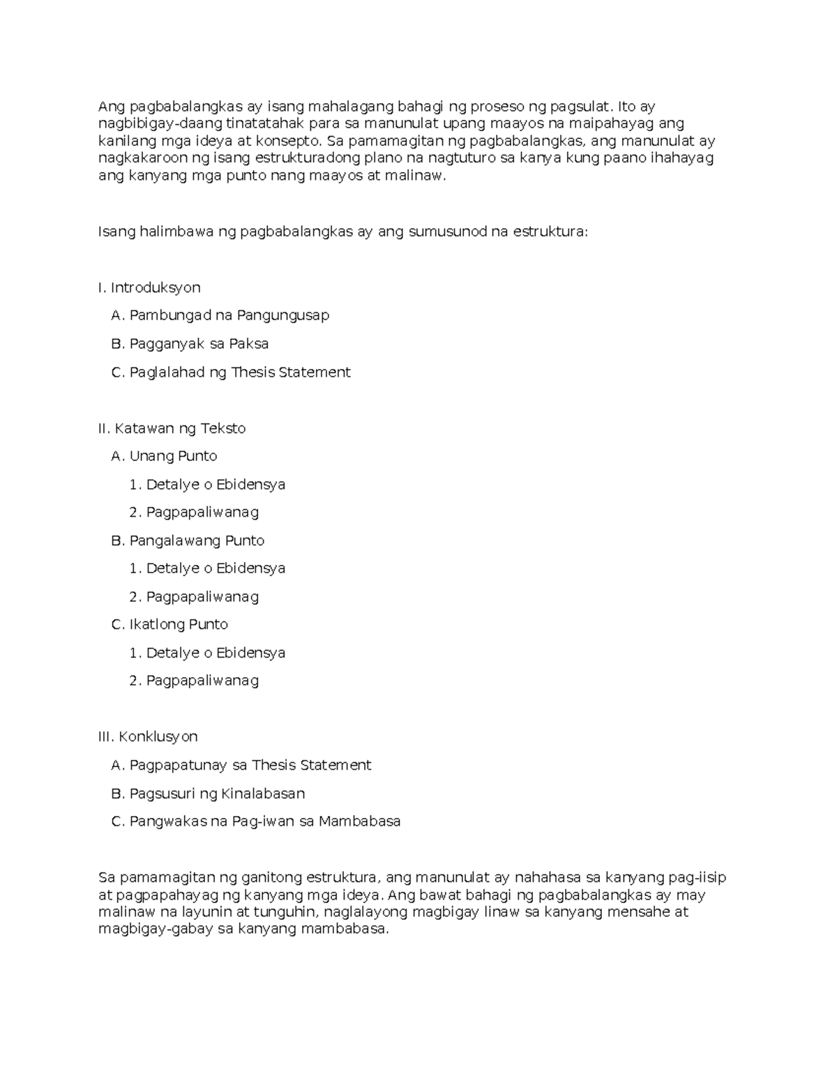 balangkaaaaaaaaassss - Ang pagbabalangkas ay isang mahalagang bahagi ng ...