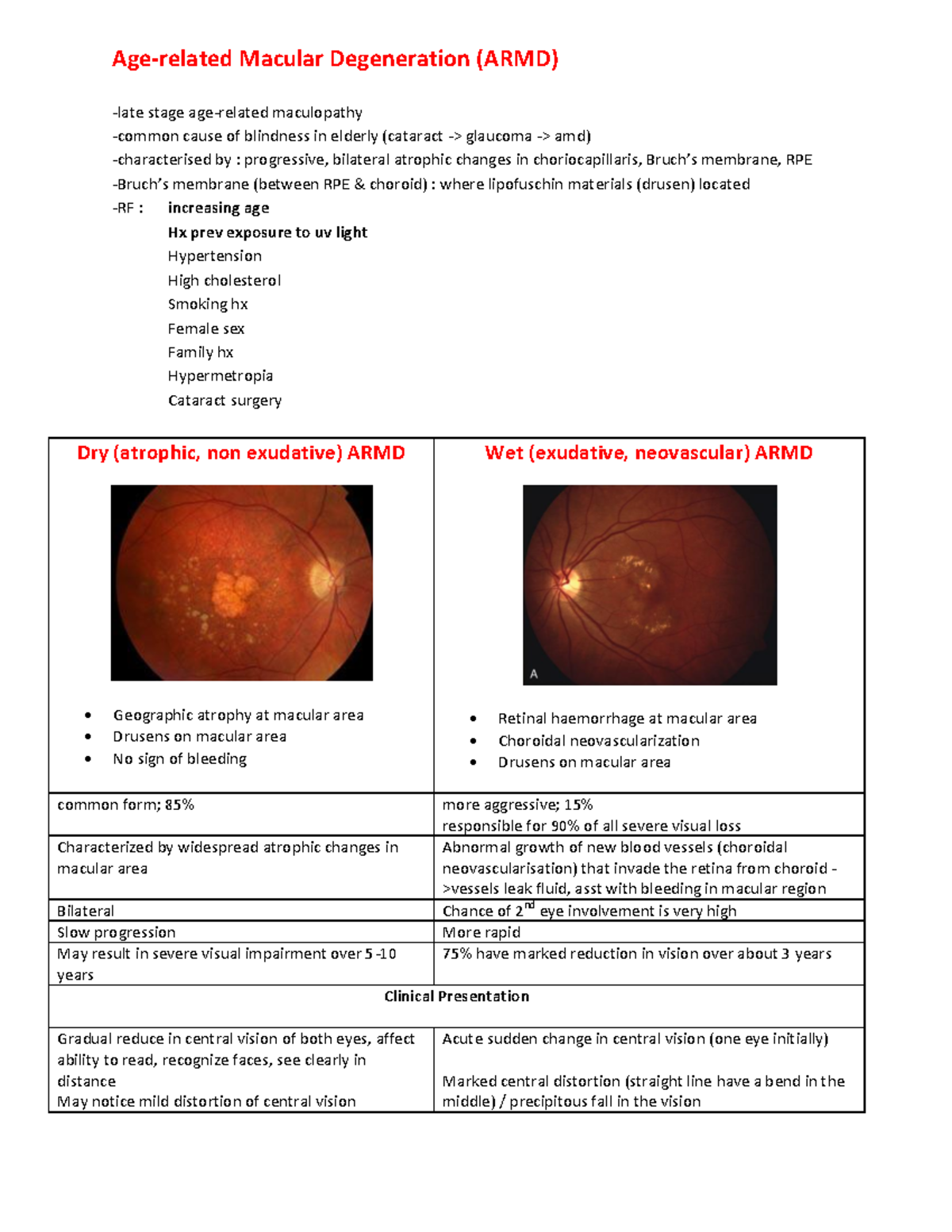 Age Related Macular Degenaration - Age-related Macular Degeneration ...