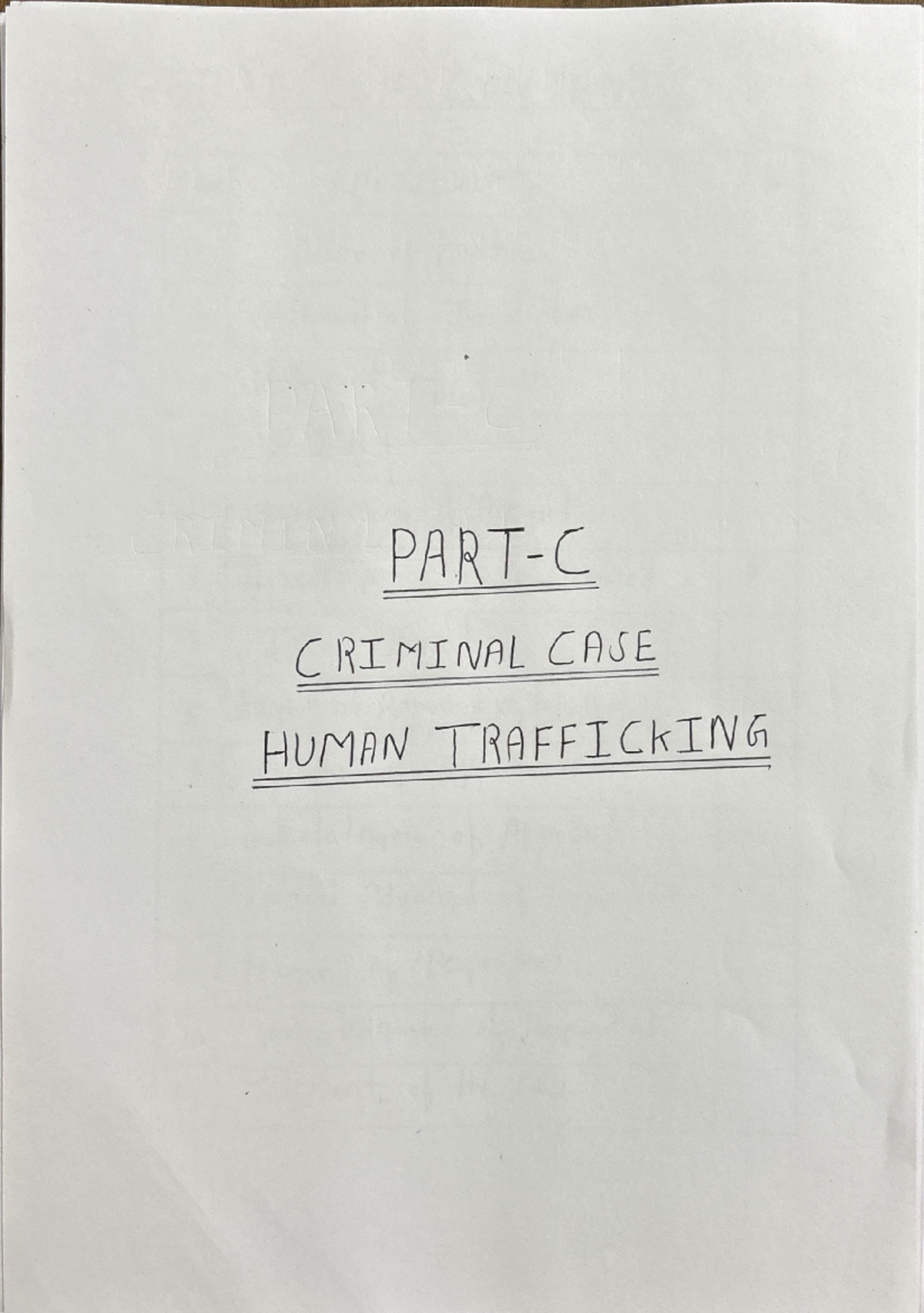 PART - C Criminal CASE - Summary B.A.L.LB (Hons.) - Studocu