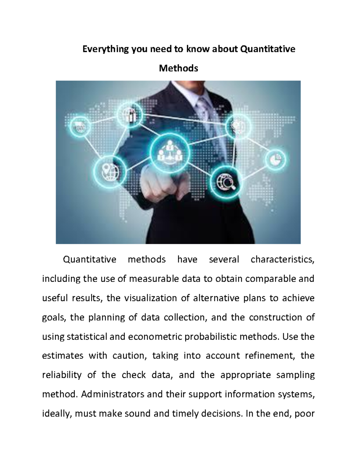 Everything you need to know about Quantitative Methods - Everything you ...