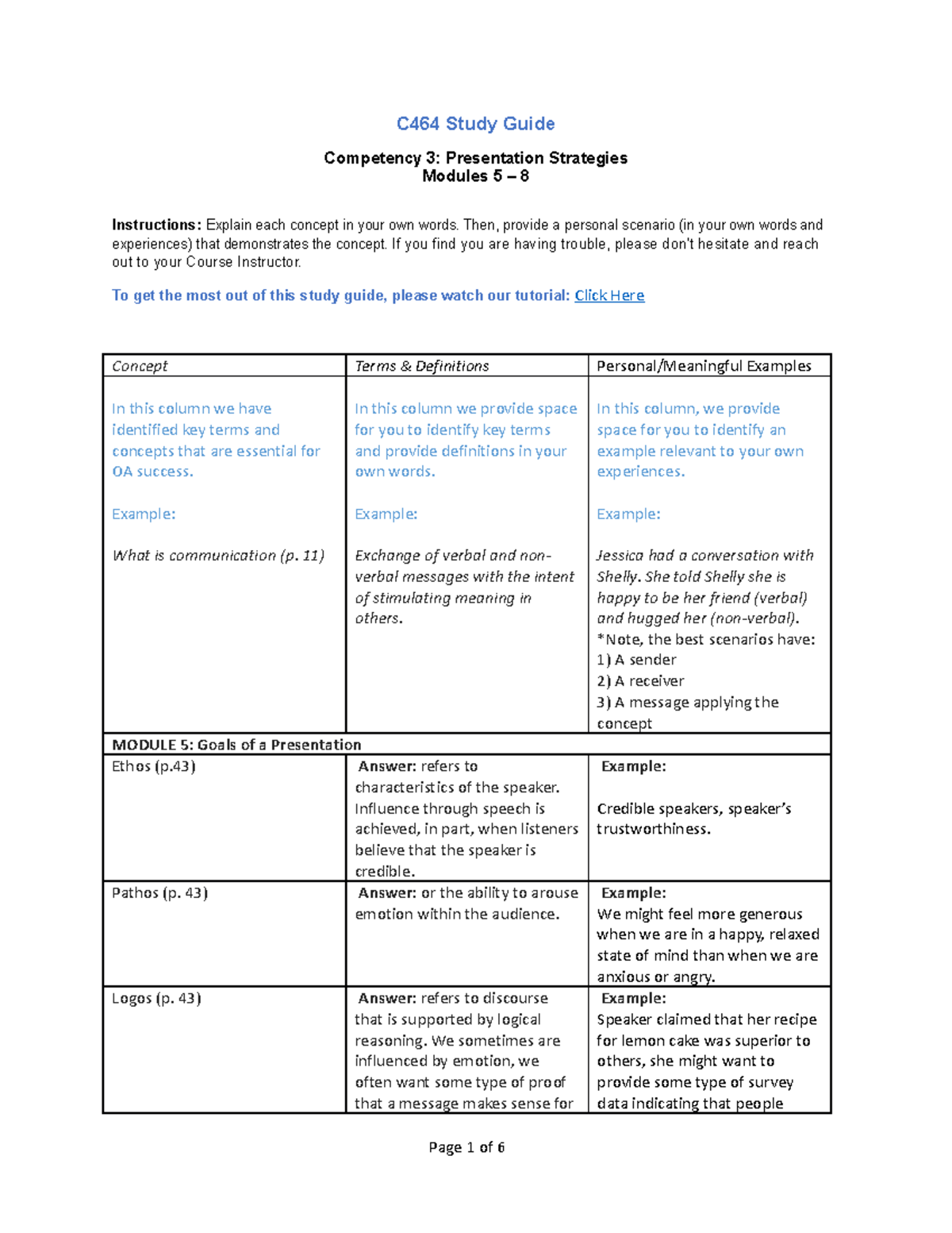 C464 Study Guide - Competency 3 - C464 Study Guide Competency 3 ...