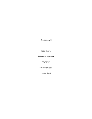 R2 Ecocb 535 - Reflection - ECOCB 09/07/ Reflection 2 Reflection on ...
