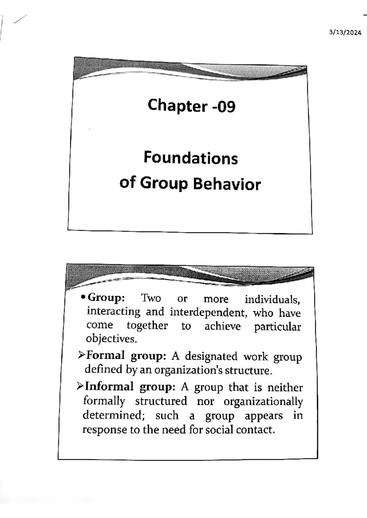 HRM chapter 9 - Organizational Behavior - Studocu