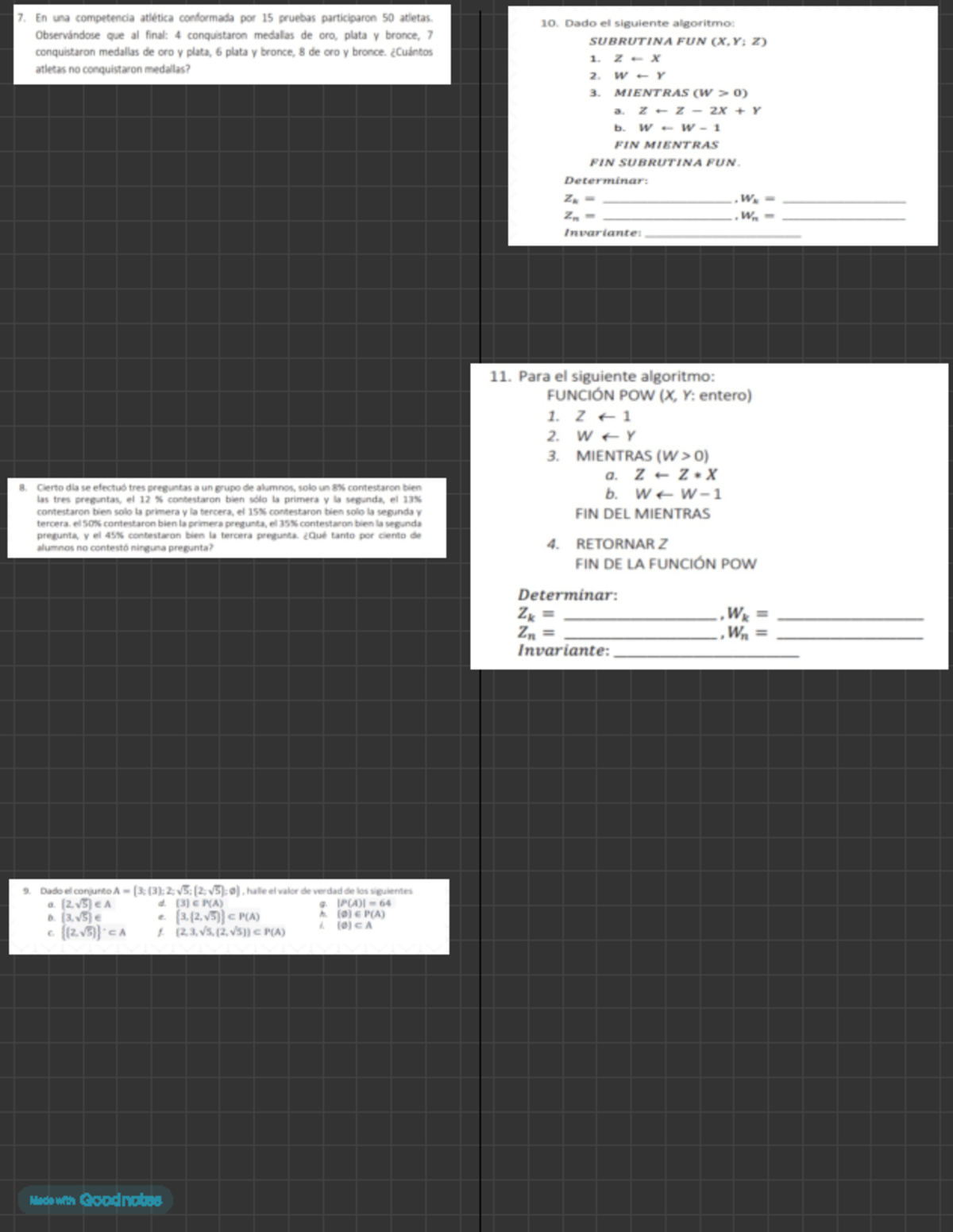 Matemática Discreta ejemplos - Matemática Discreta - Studocu