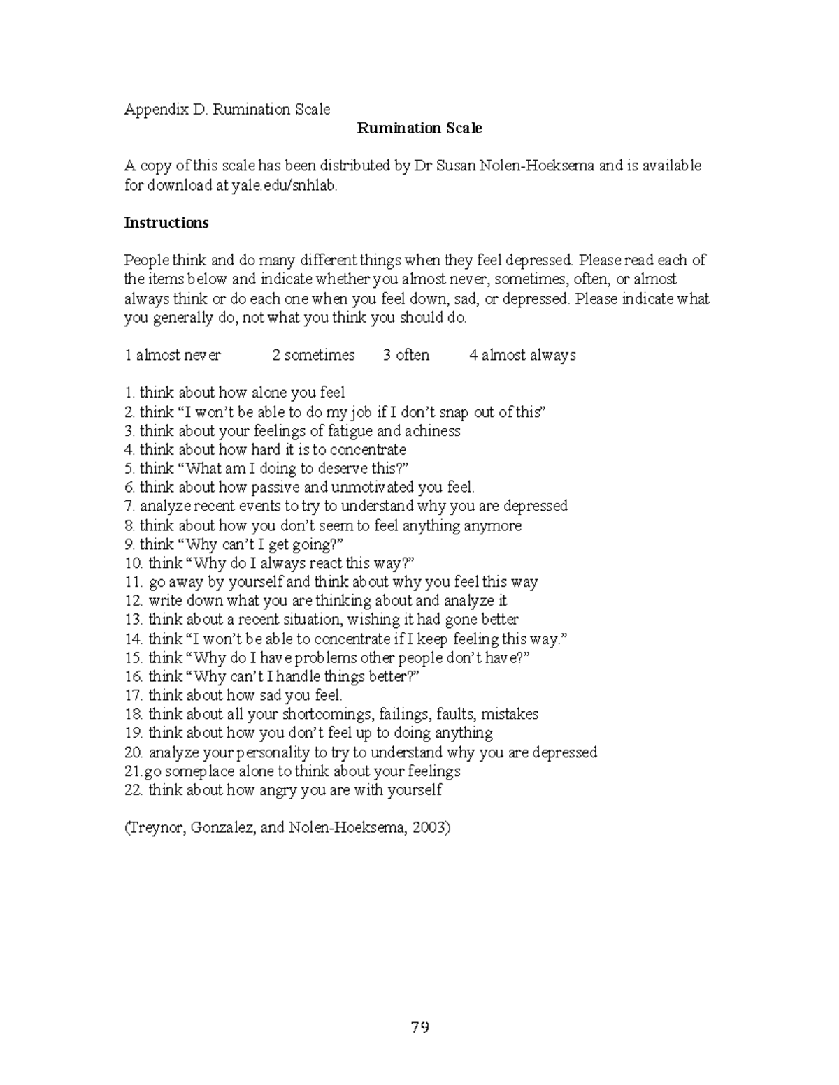 Provide ALL THE Details THAT YOU CAN Remember 27 - 79 Appendix D ...