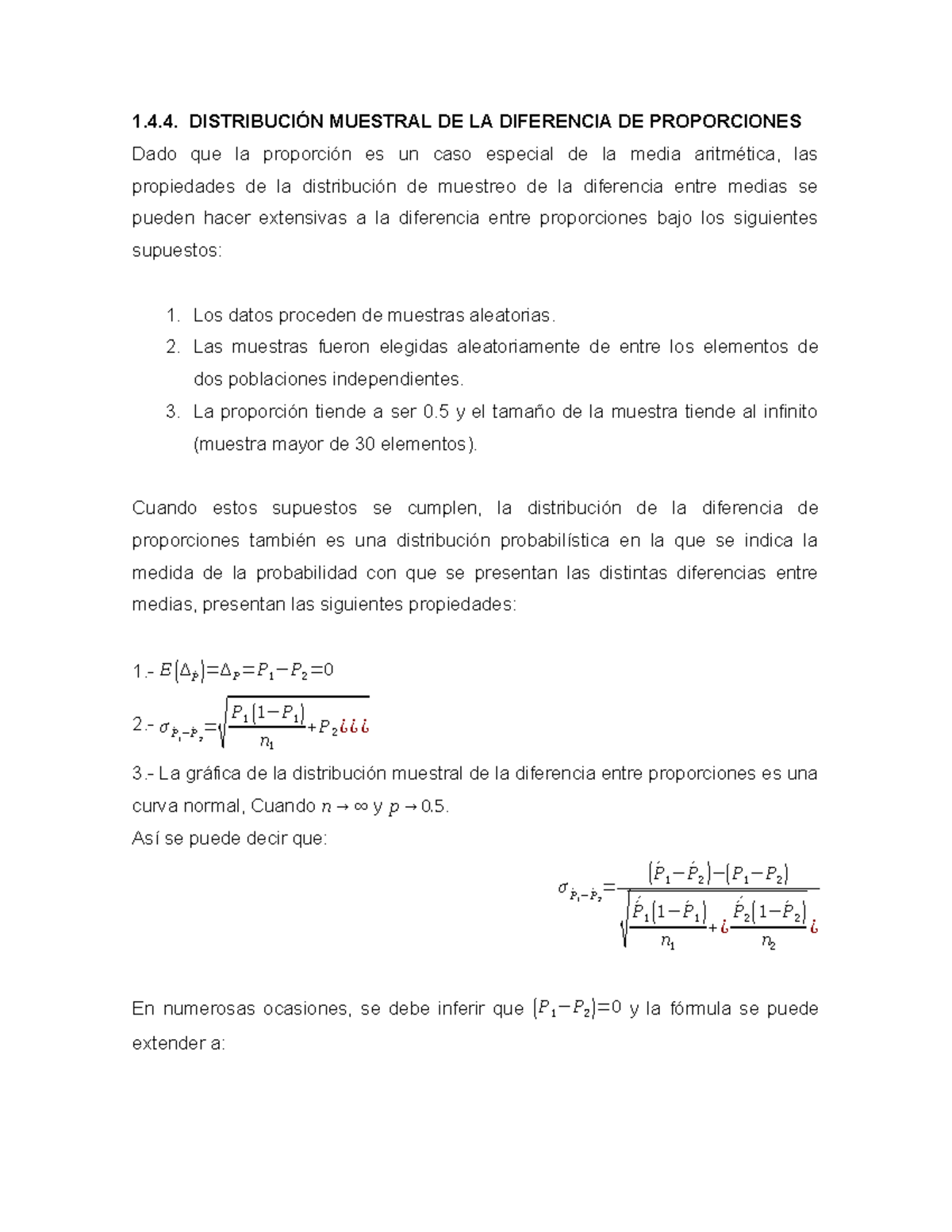 498017656 1 4 4 Distribucion muestral de la diferencia de proporciones - 1.4. DISTRIBUCIÓN ...